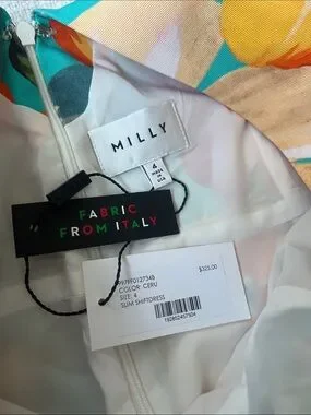 Milly | Dresses | Milly Floral Sheath Mini Dress In Teal Pink And ...